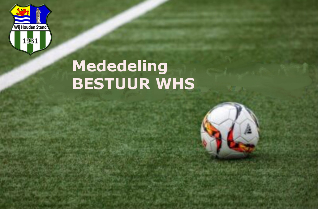 Mededeling bestuur | v.v.WHS